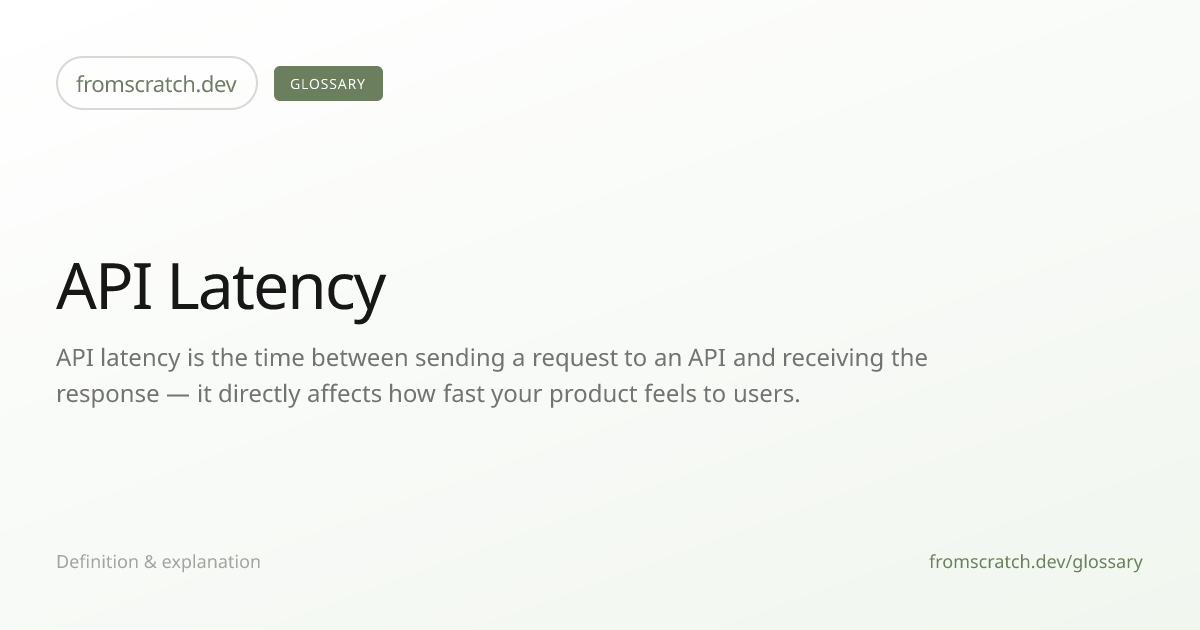 API Latency: Why p95 Matters More Than Average | fromscratch